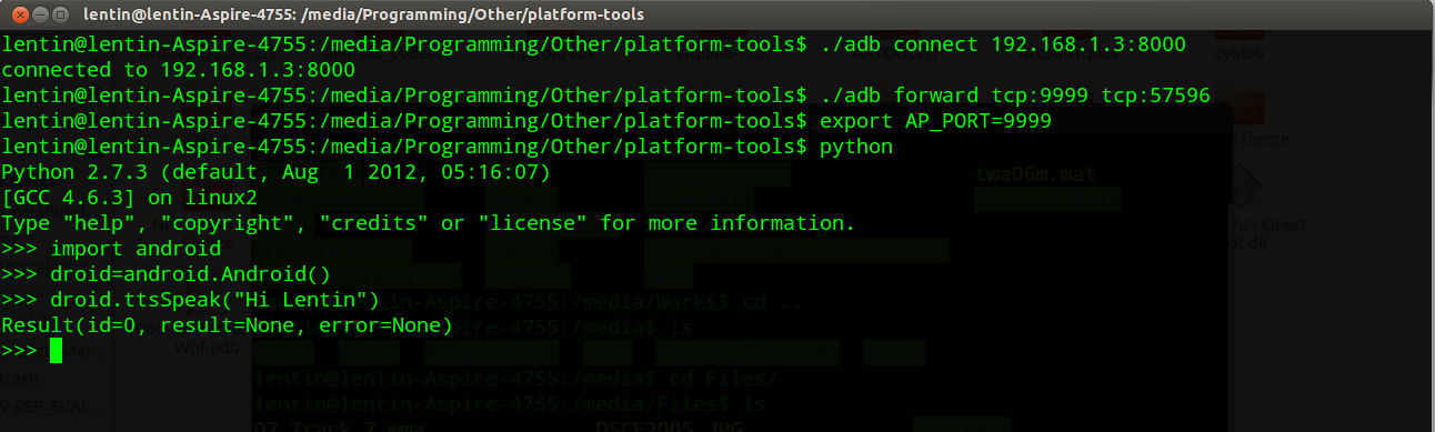 Technolabsz Controlling Android Phones Using Python And Linux