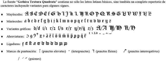 Integración I 2012: LA GÓTICA EN SU TINTA