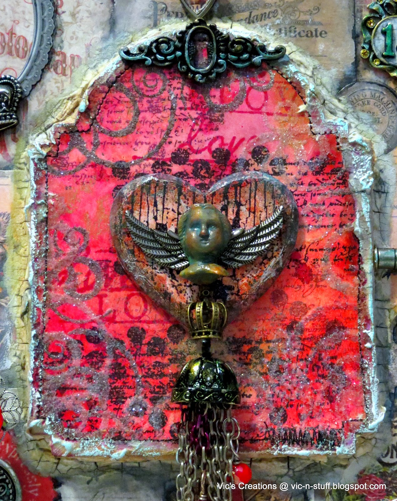 Vic's Creations: Valentines Shrine - #21 Rock Candy Glitter Compendium ...