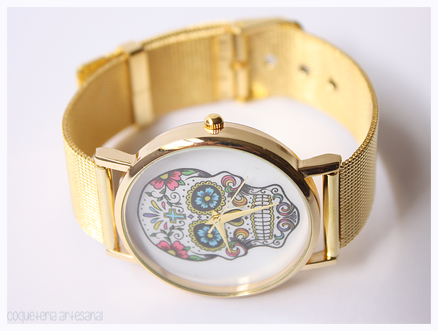 La Coqueteria: Reloj calavera mexicana