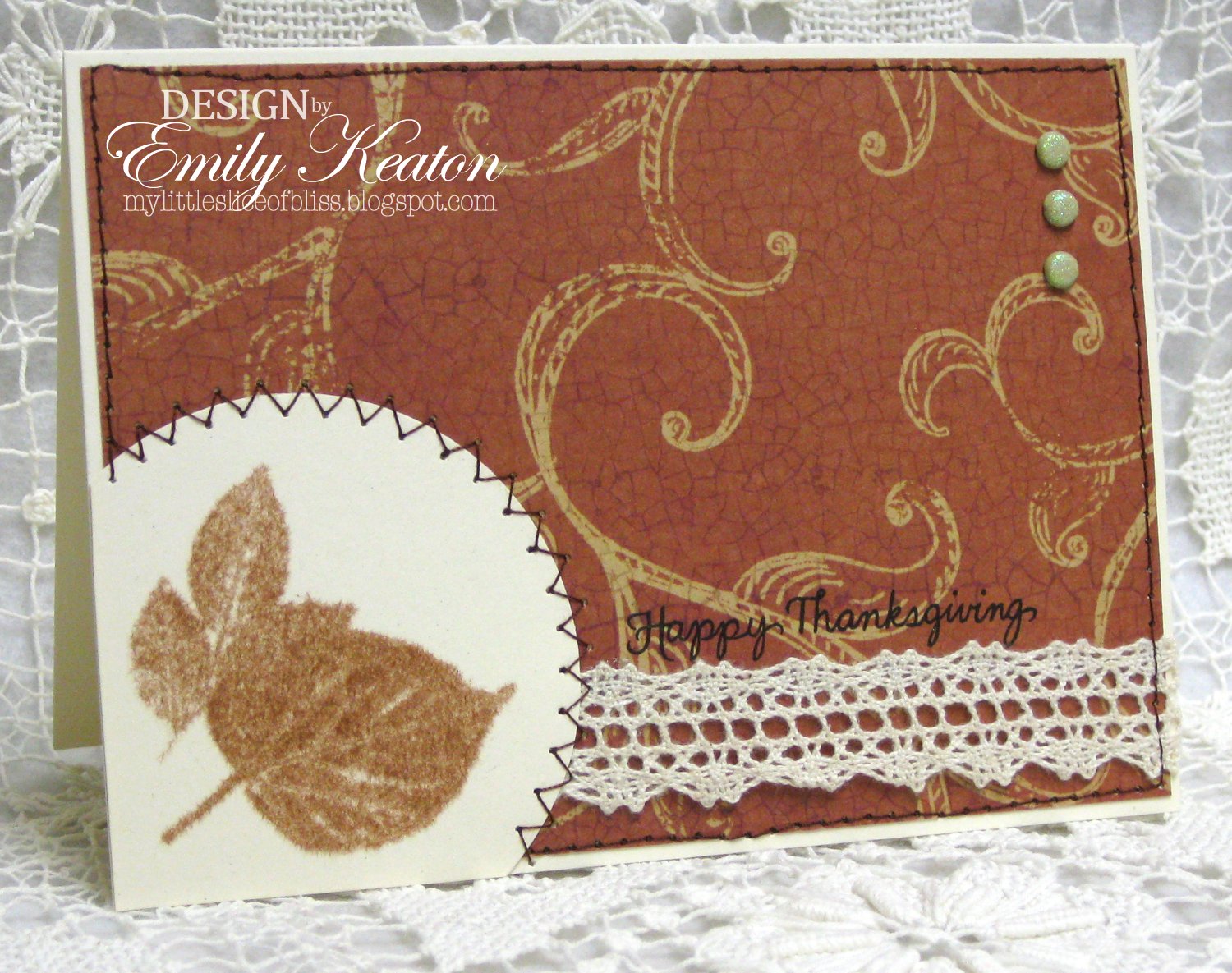 My Little Slice of Bliss: Flocked Autumn Leaves