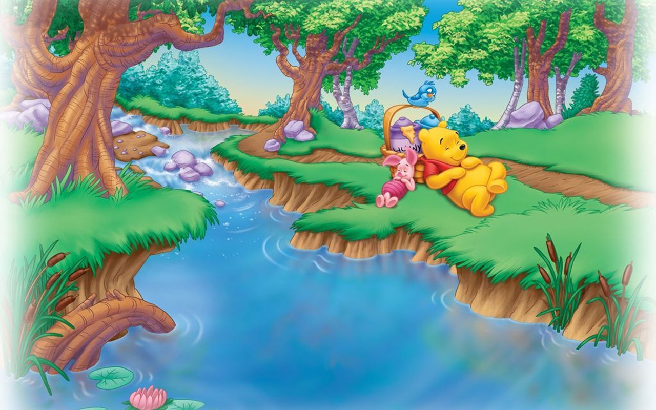 Paisajes infantiles de primavera WINNIE POOH - Imagui
