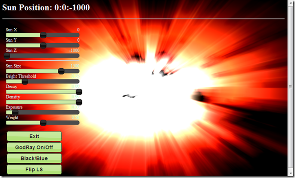 XNA-UK: Randomchaos Archive: Crepuscular (God) Rays and Web UI Sample