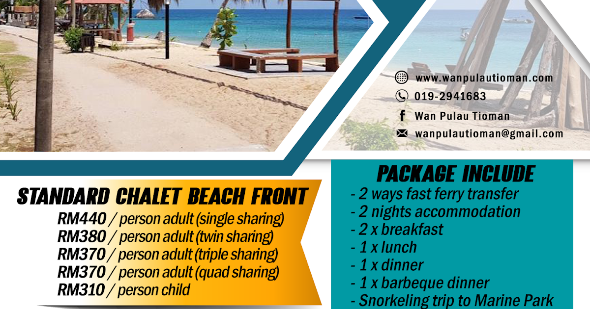 Pakej Percutian 3 Hari 2 Malam Ke Pulau Tioman 2019 - Idaman Beach ...