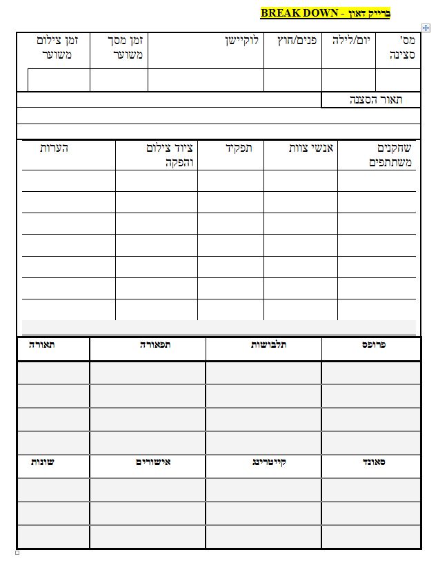 הכל-נוע: ברייקדאון (Breackdown)