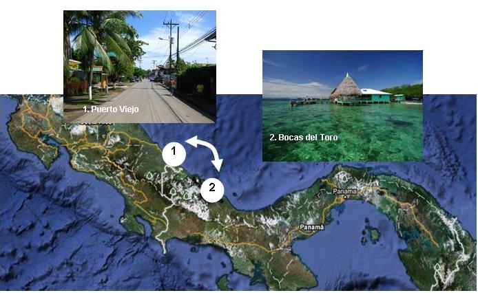 La frontera entre Costa Rica y Panamá