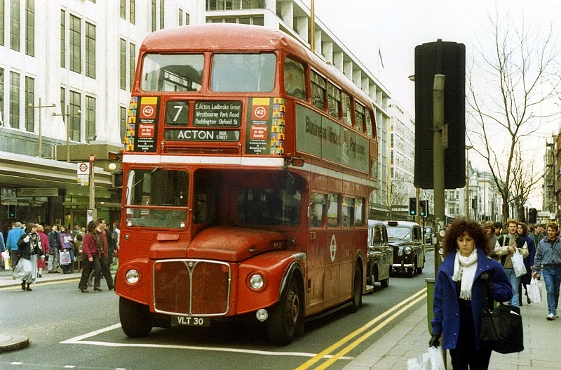 Pictures of Iconic Routemaster Buses on the Streets of London in the ...
