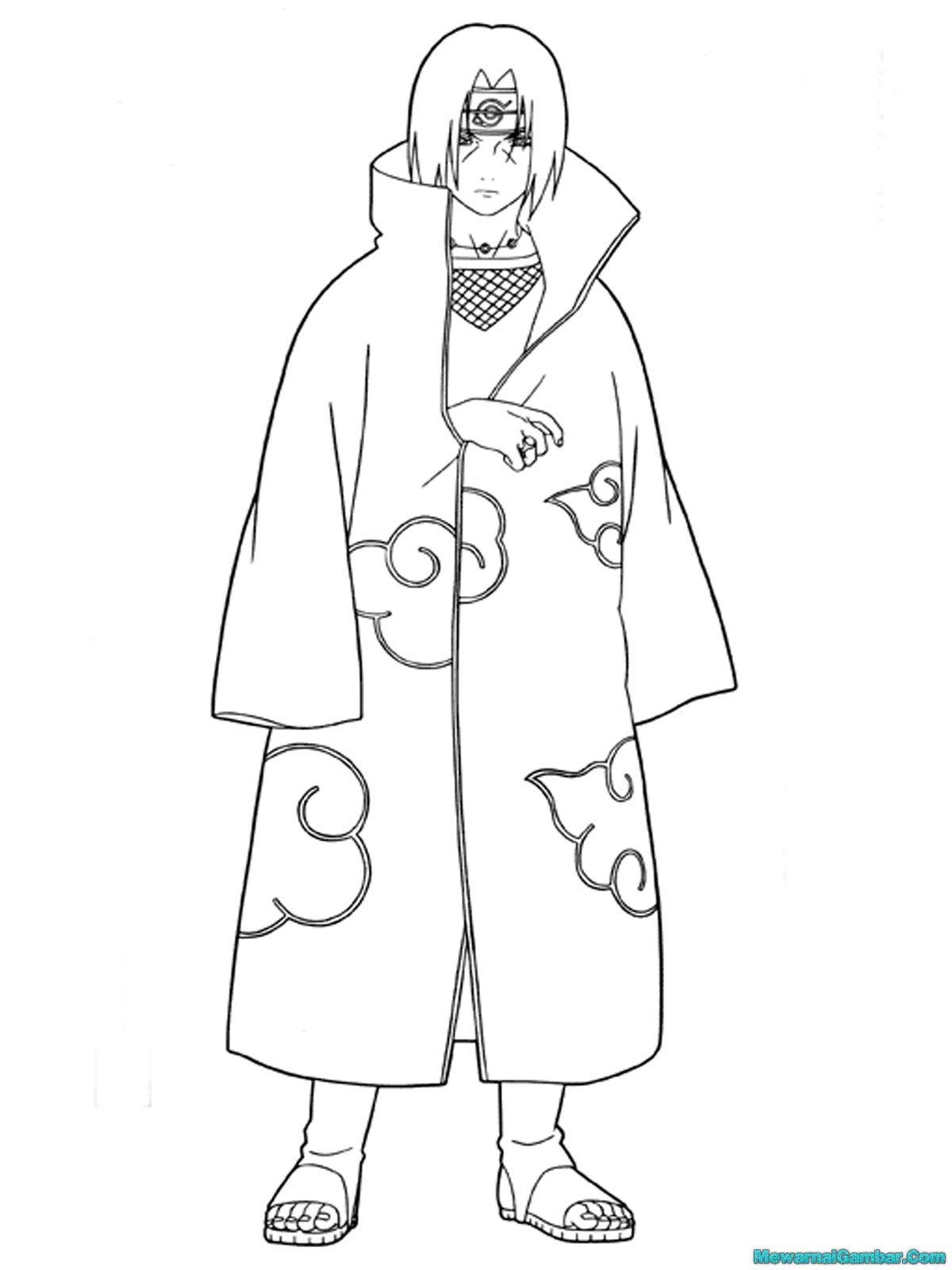 Gambar Mewarnai Naruto