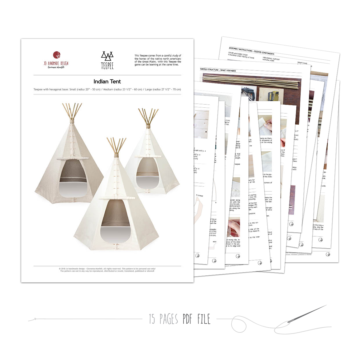 Jo handmade design: The Teepee, indian tent for children, made by me or ...