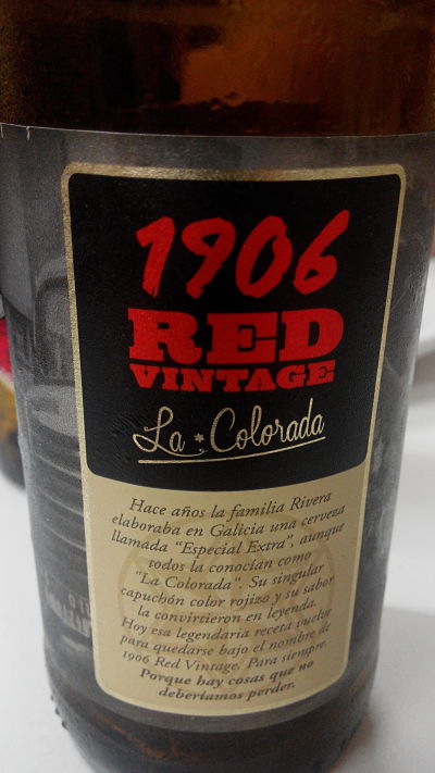 The Corner Of Beer: Red Vintage 1906, the Estrella Galicia more special