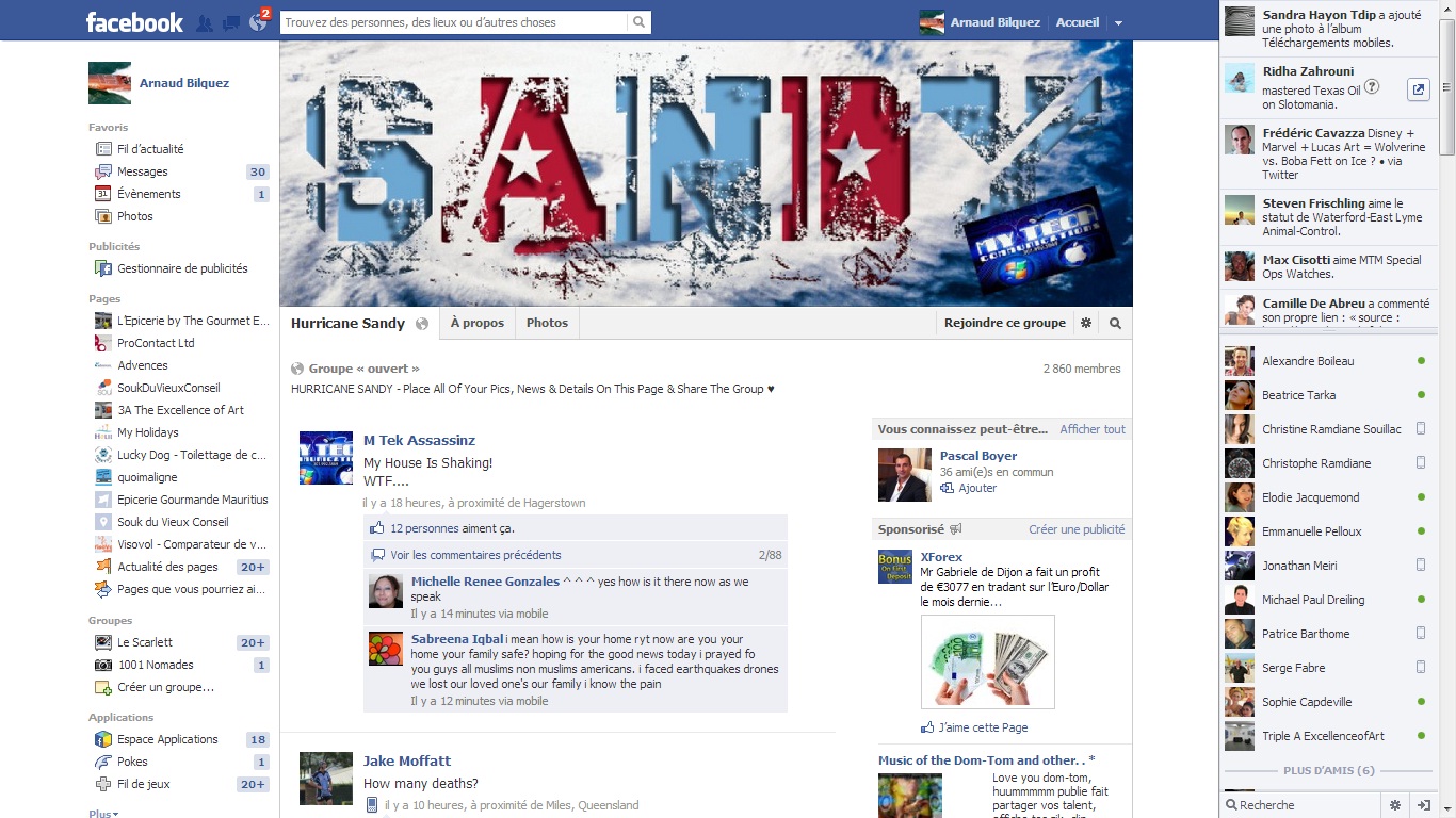 Arnaud BILQUEZ: Hurricane Sandy drives social media traffic. Yes for ...