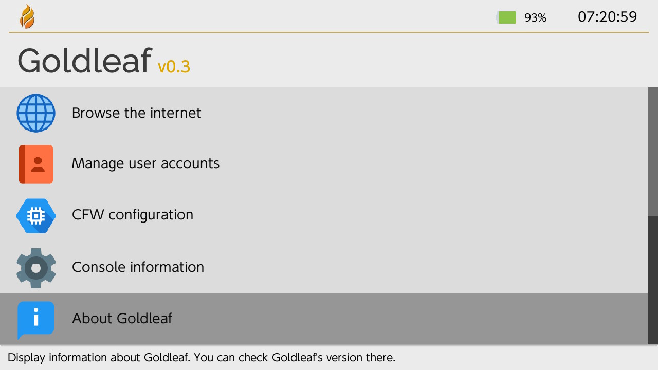 yyoosskのメモ: ニンテンドースイッチ nspインストール、ファイルブラウザ、チケット編集など様々な機能があるGoldleaf紹介