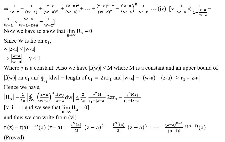 State and prove Taylor’s theorem. - M.M.R cse