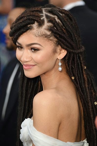 Candies Natural Hairnamix Zendaya Sports Faux Locs At The 2015 Oscars