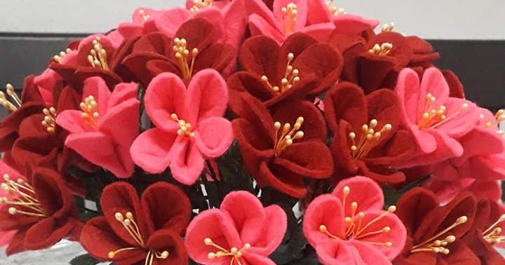 Cara Buat Bunga Dari Kain Felt