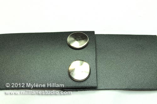 Neat Finishes for Leather Bracelet Ends | Mill Lane Studio