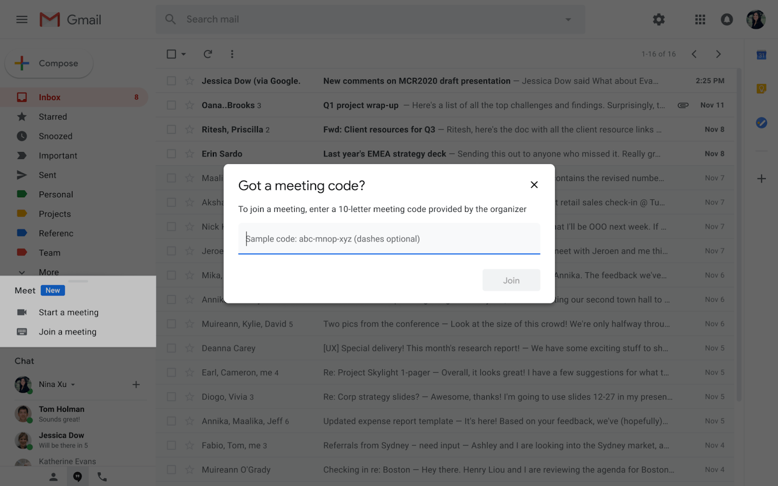 Gmail Now Supports Google Meet Video Conferencing