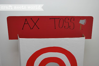 Craft Meets World: DIY 'No Sew' Axes for Ax Toss Game