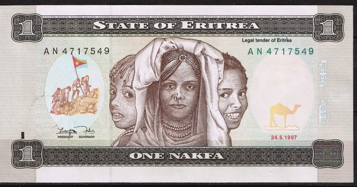 Eritrea 1 Nakfa Note 1997|World Banknotes & Coins Pictures | Old Money ...