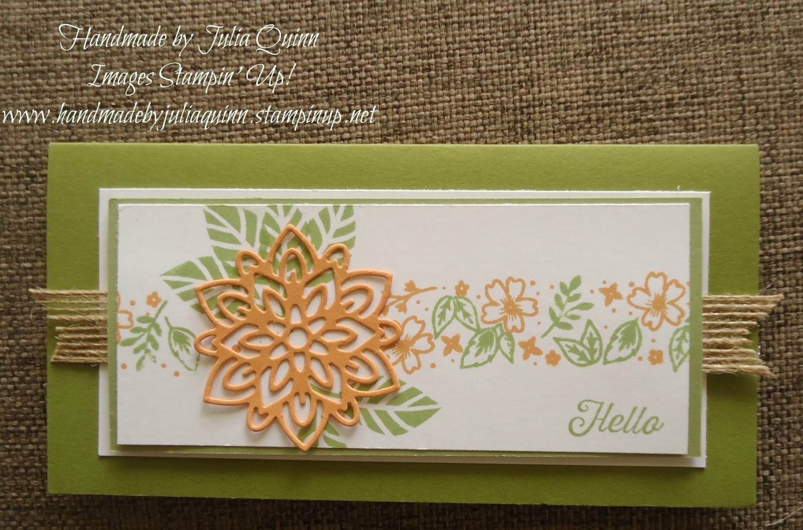 Stampin Up Flourish Thinlits