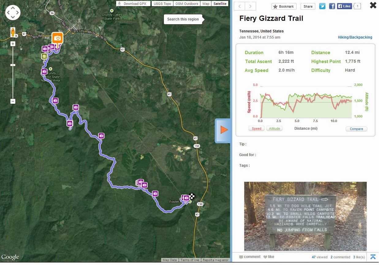 Training: [Saturday] 1.18.14- Fiery Gizzard
