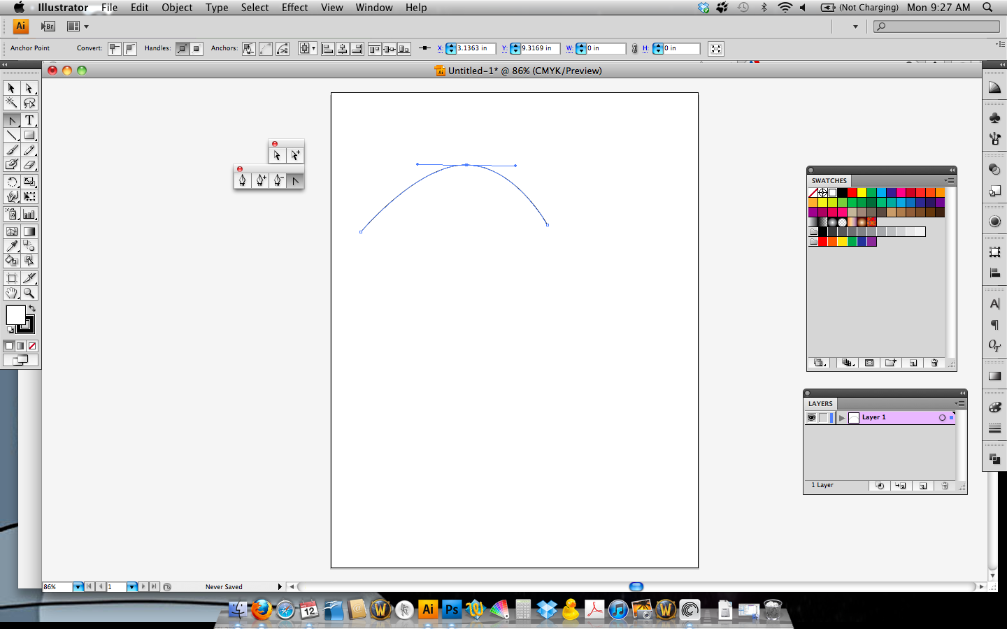 How to create perfect line / curve i am using direct selection tool and ...