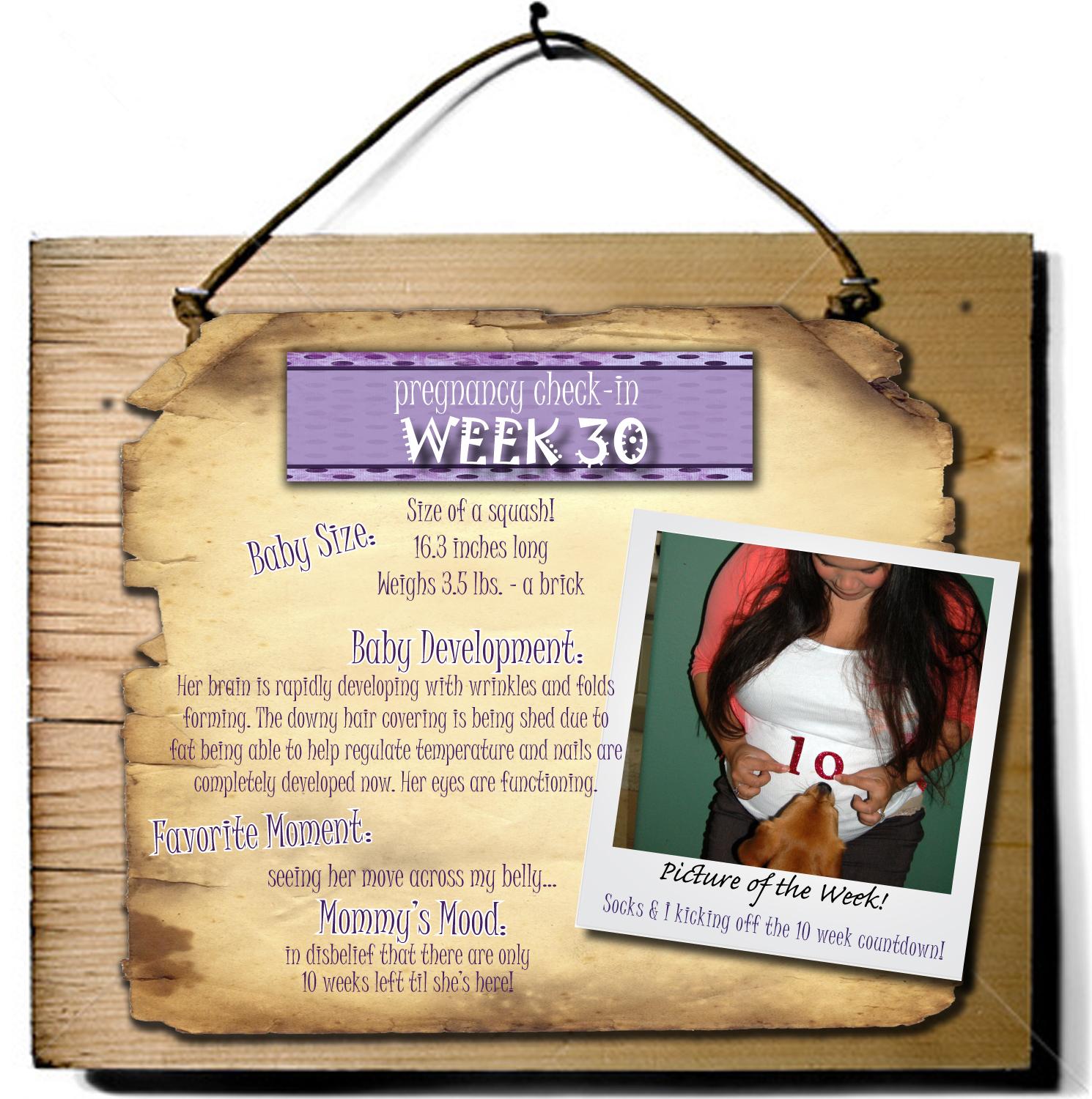 Making mEmerys: 30 Weeks - 10 Week Countdown