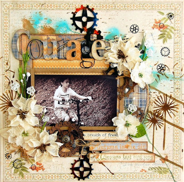 Scrapperlicious: Courage Layout