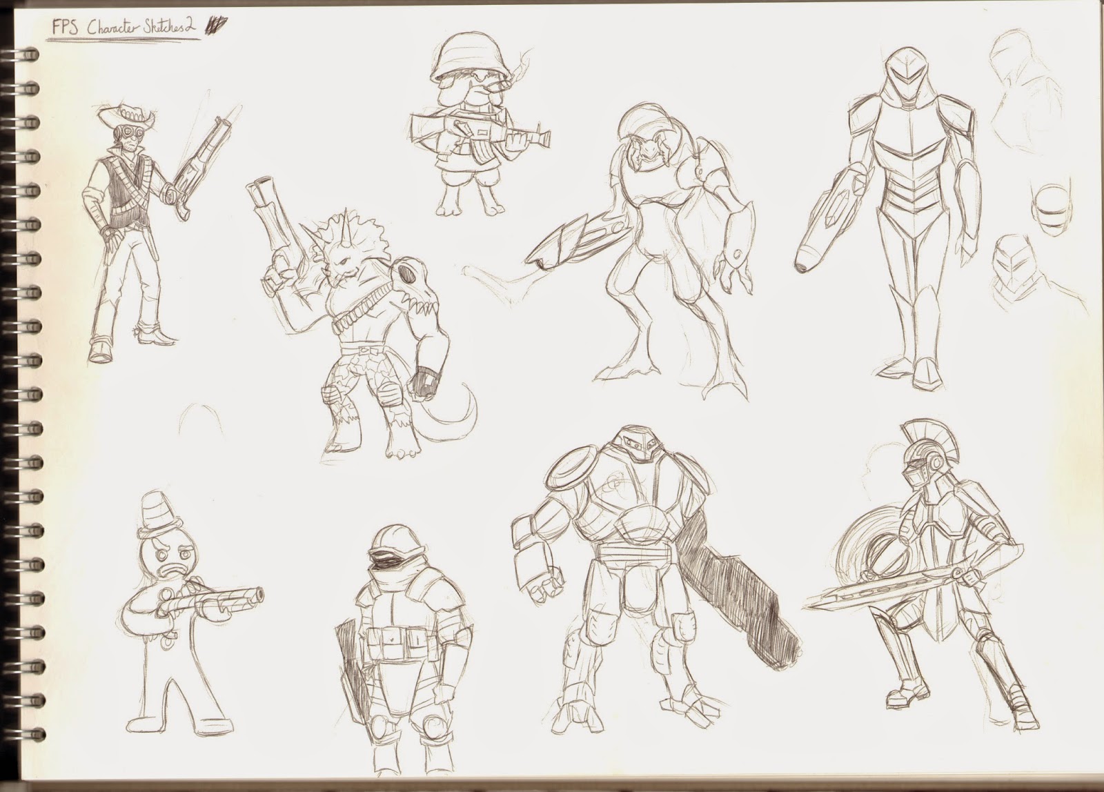 Sean Gannon MA Games Design: Final Project Brief and Prototype Characters