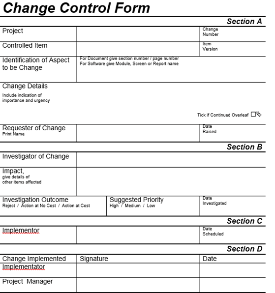 Change Control in Business Analysis