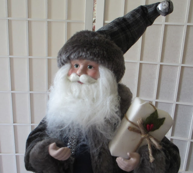 Table for One: Blue and Gray Santa