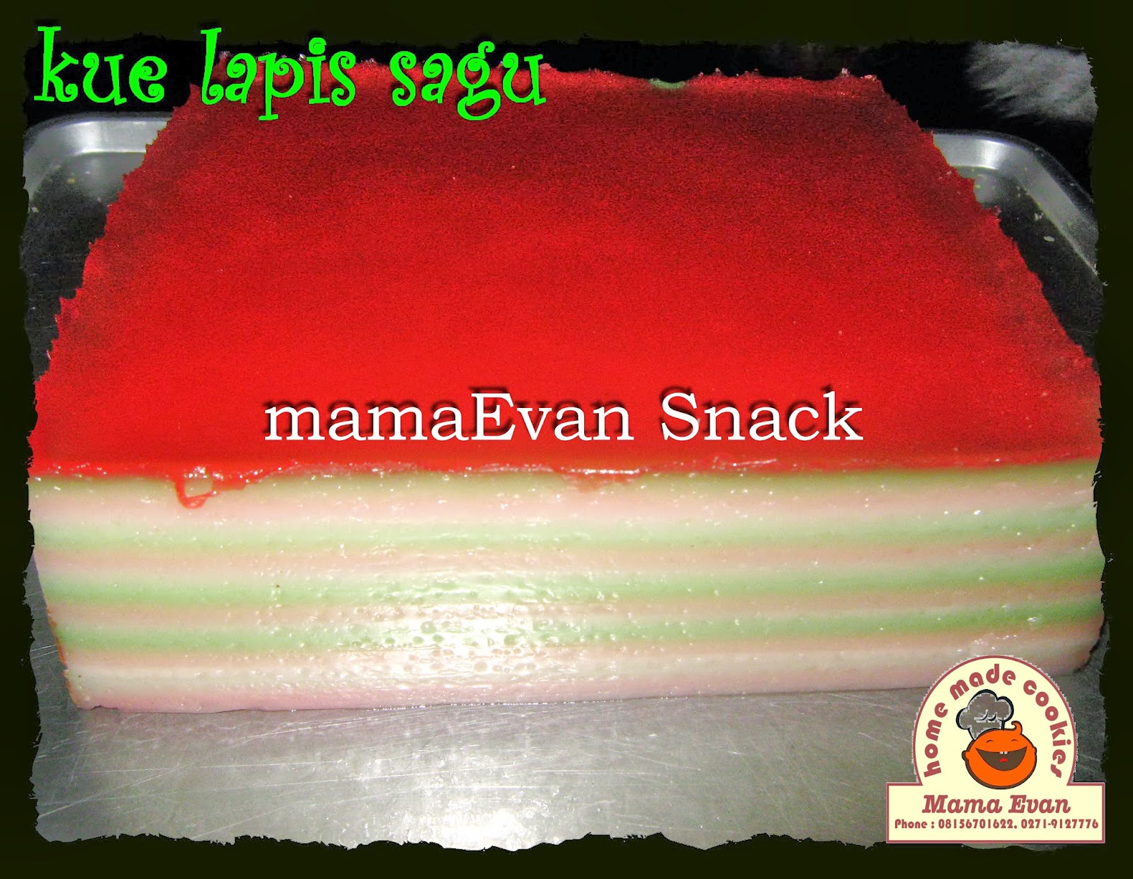 mamaevan snack and cakery: kue lapis sagu (kue pepe)