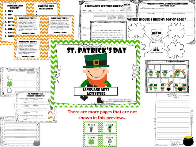 Middle Grades Maven: St. Patrick's Day Persuasive Writing and FREEBIE