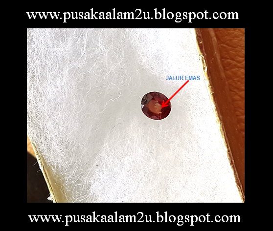 Pusaka Alam Ghaib Dan Mistik: Batu Spinel Merah Jalur Emas Gred AAA ...