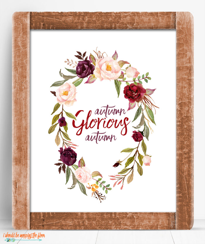 Eight Boho Fall Printables | i should be mopping the floor