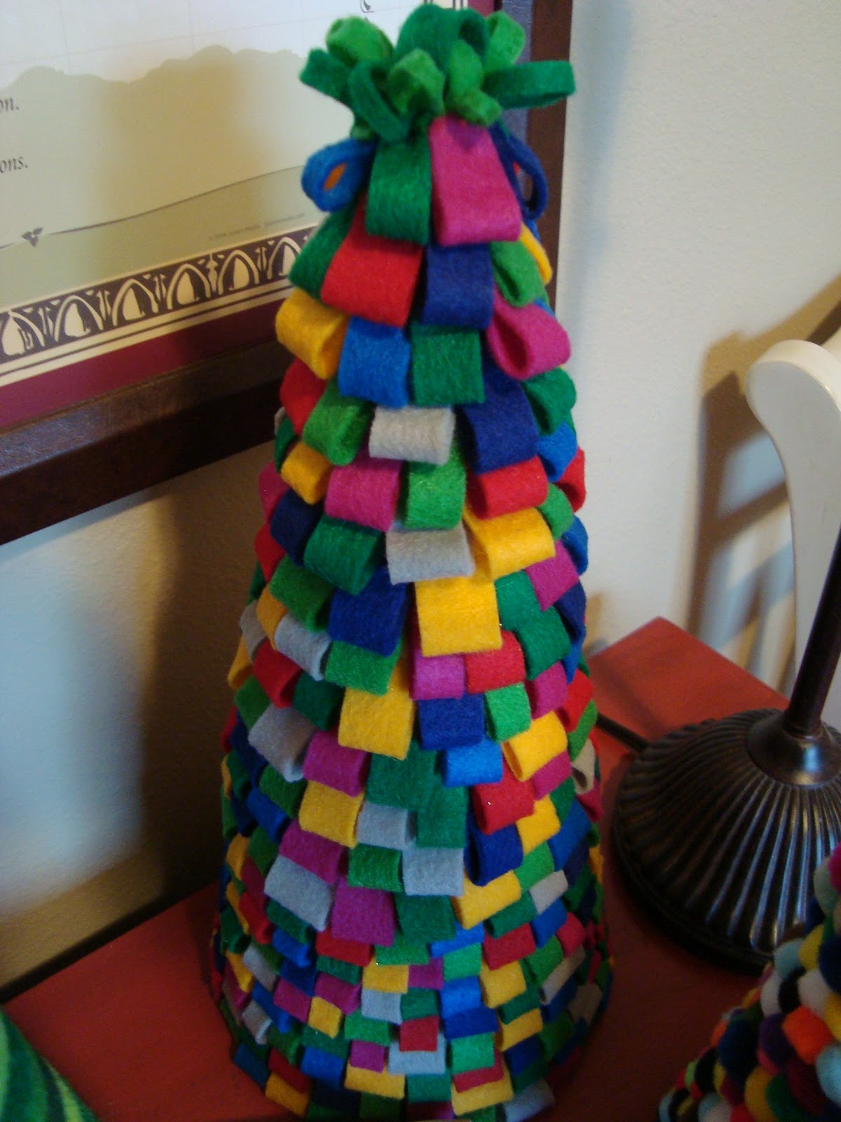 Inspired Whims: Homemade Felt Christmas Trees