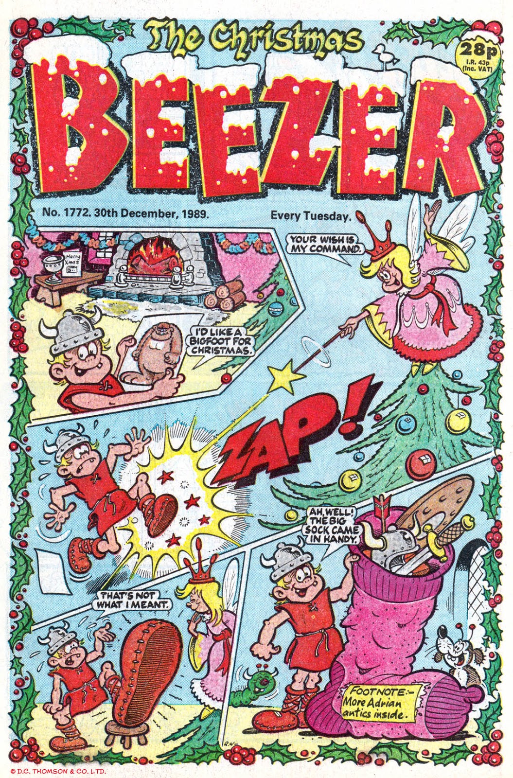 BLIMEY! The Blog of British Comics: The Christmas BEEZER (1989)