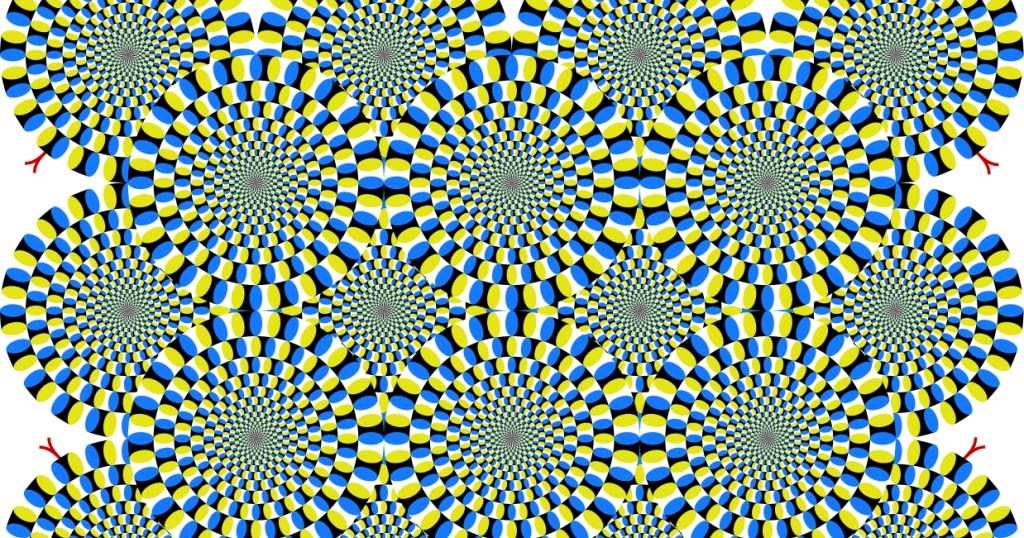 Optical Illusion - Rotating Snakes - The secret behind it