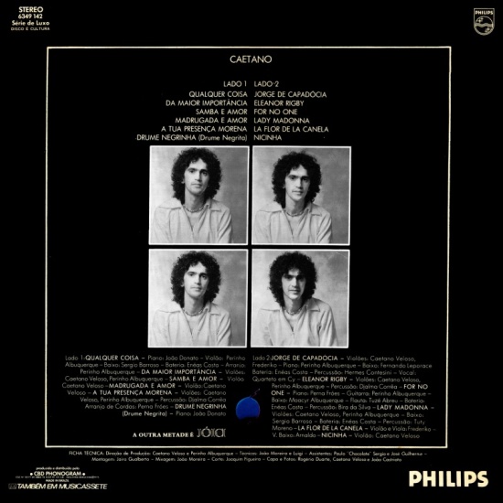 Caetano Veloso ...en detalle.: 1975 - QUALQUER COISA - A outra metade é ...