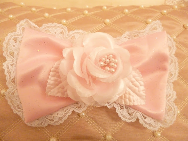 Magic Pearl Heart: DIY Popular Hime Gyaru Double Bow Hair Accessory