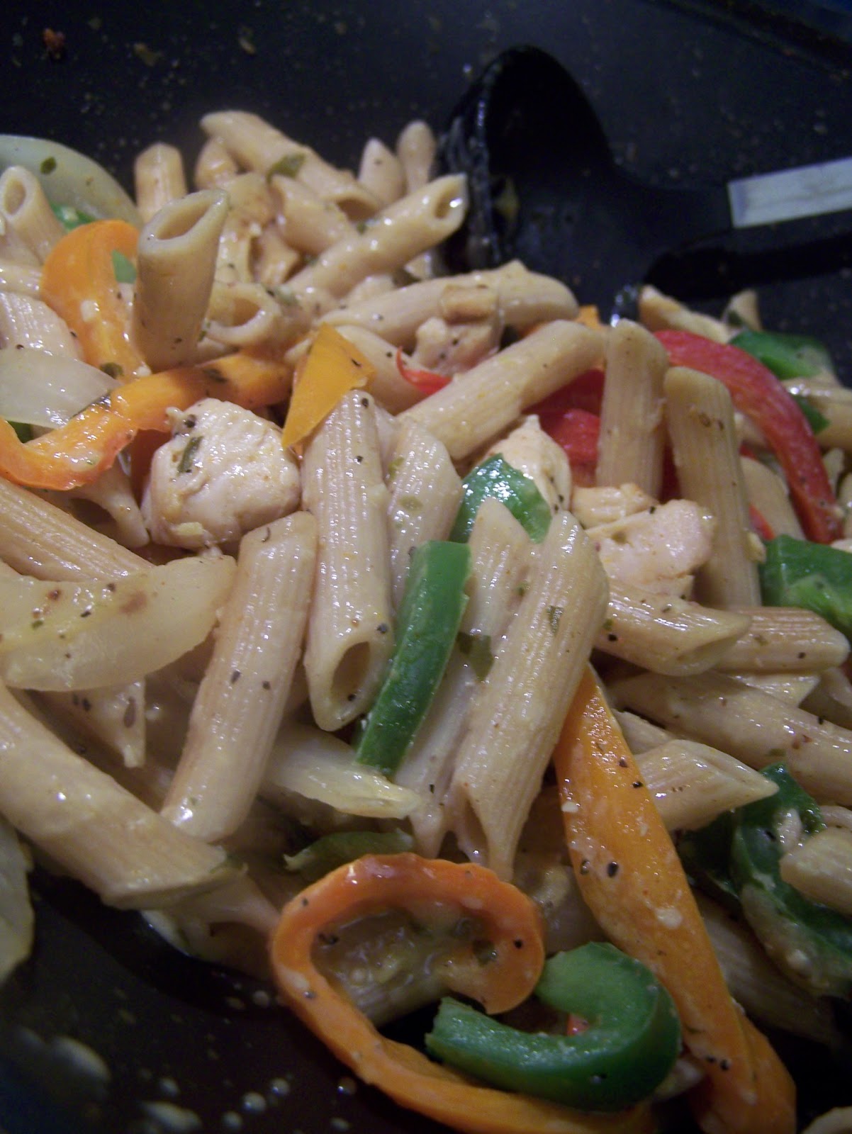 maple curry chicken penne pasta