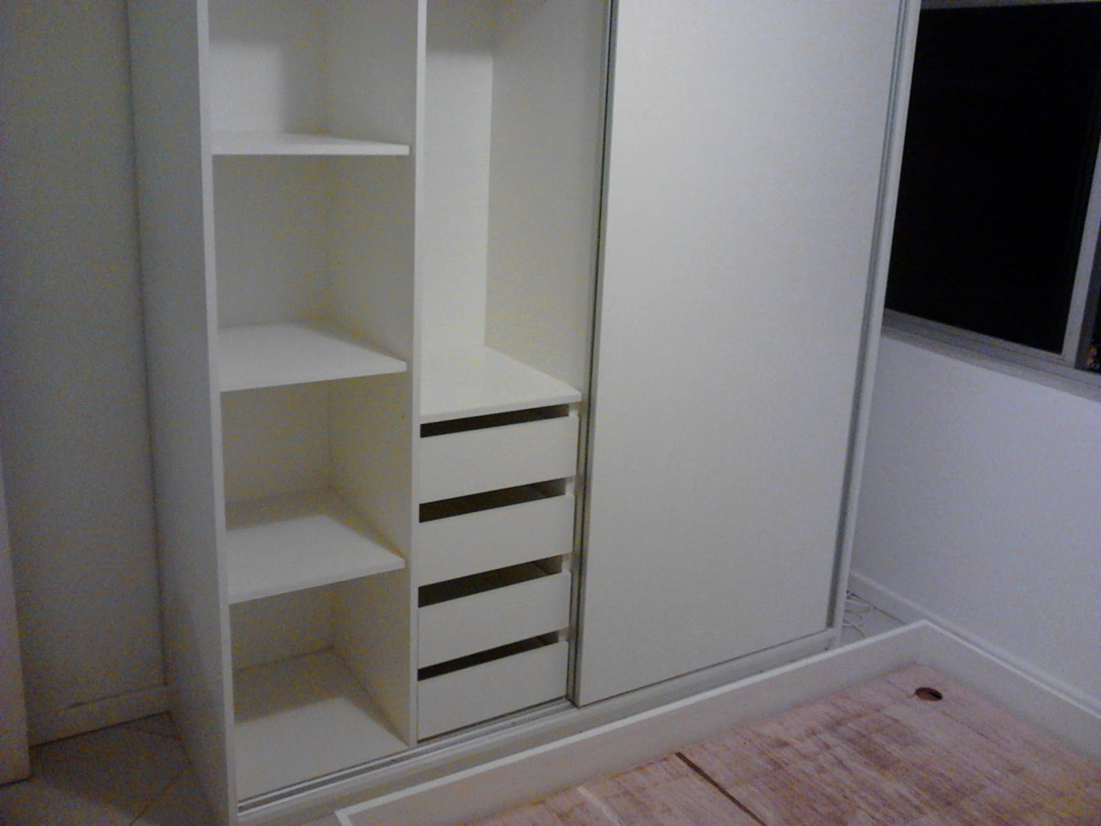 EC Marcenaria Modular: Quarto Com Puxador Gola