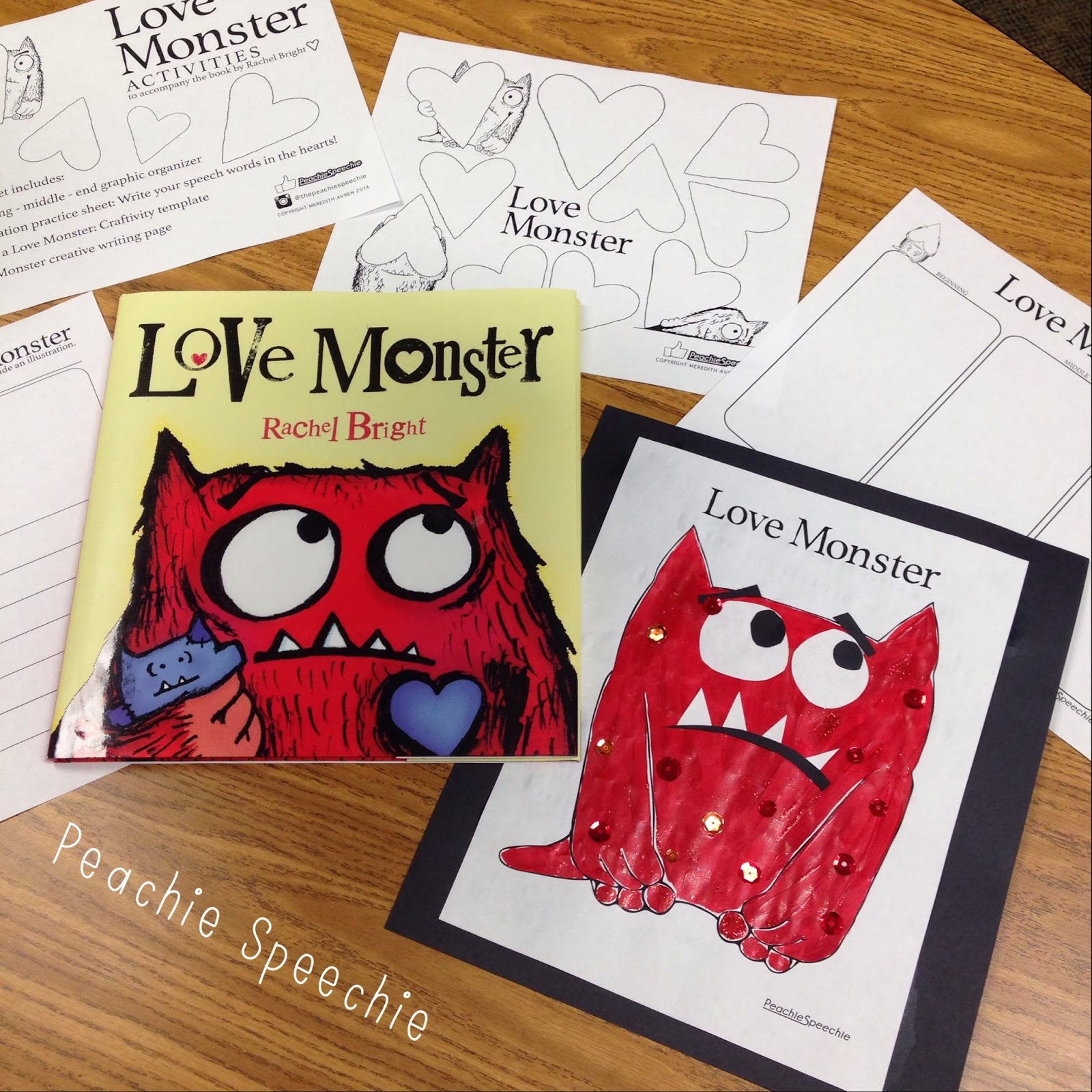 4. Love Monster Creative Writing Page