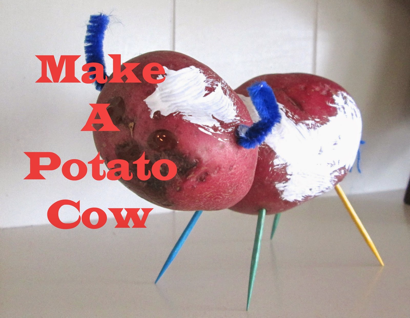Canady Chaos: Crafting with Kids: Potato Cow