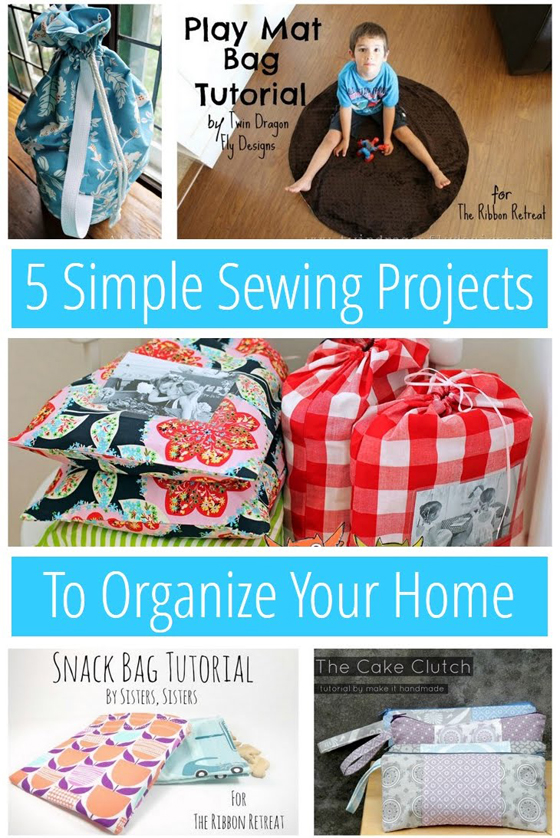 IHeart Organizing: UHeart Organizing: 5 Simple Sewing Projects To ...