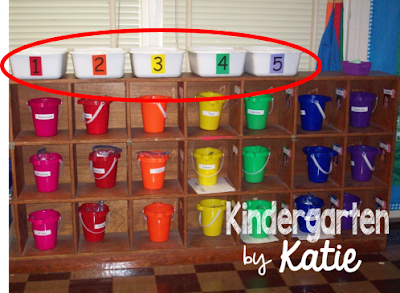 Kindergarten by Katie: All About Math Tubs