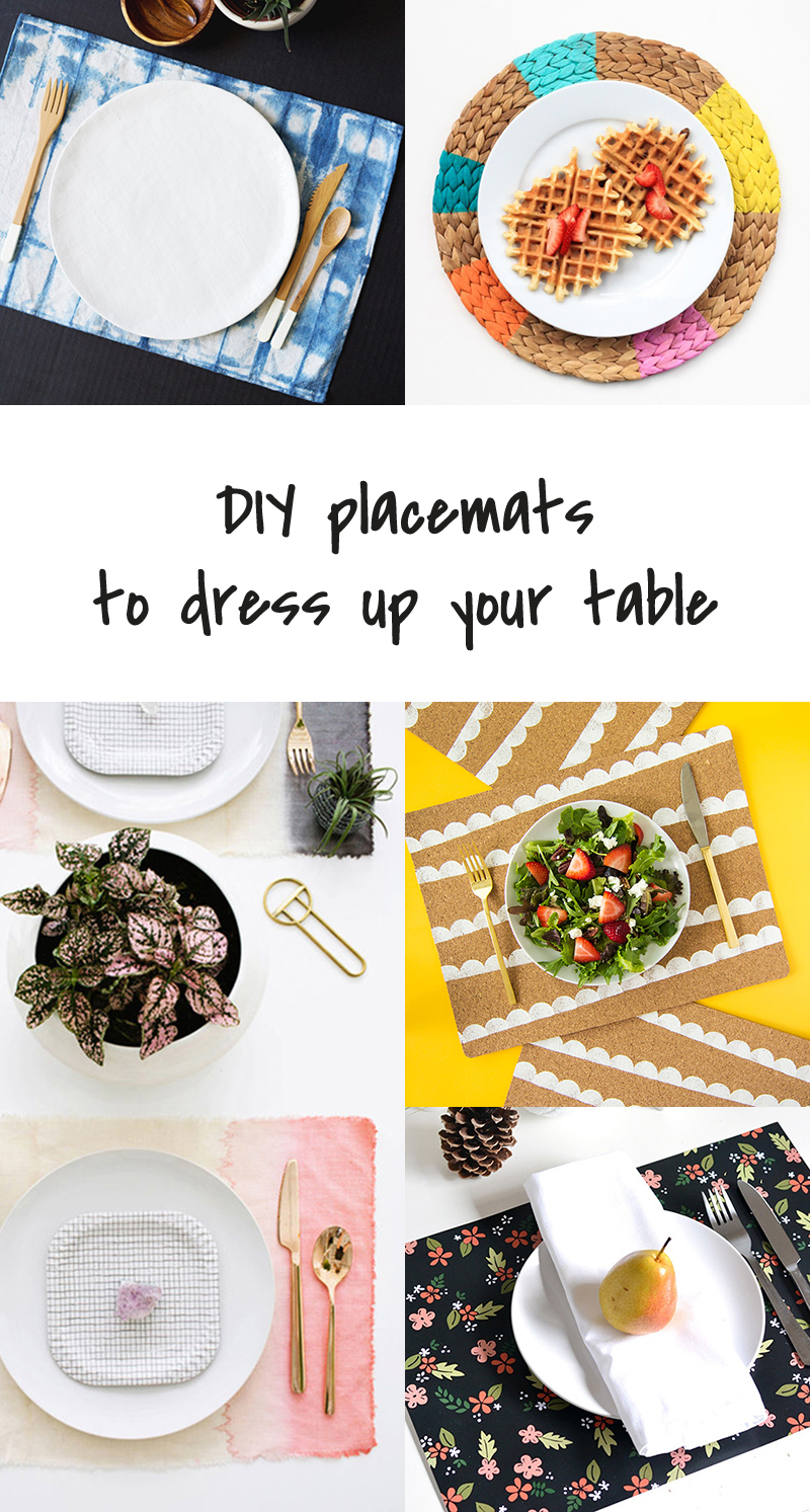 Awesome homemade placemats to dress up your table