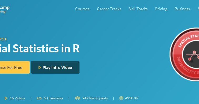 3 cursos de Análise Espacial em R