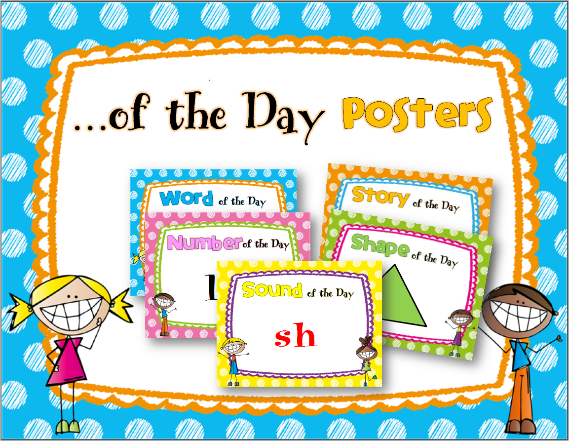 A Teacher's Idea: Word of the Day Posters