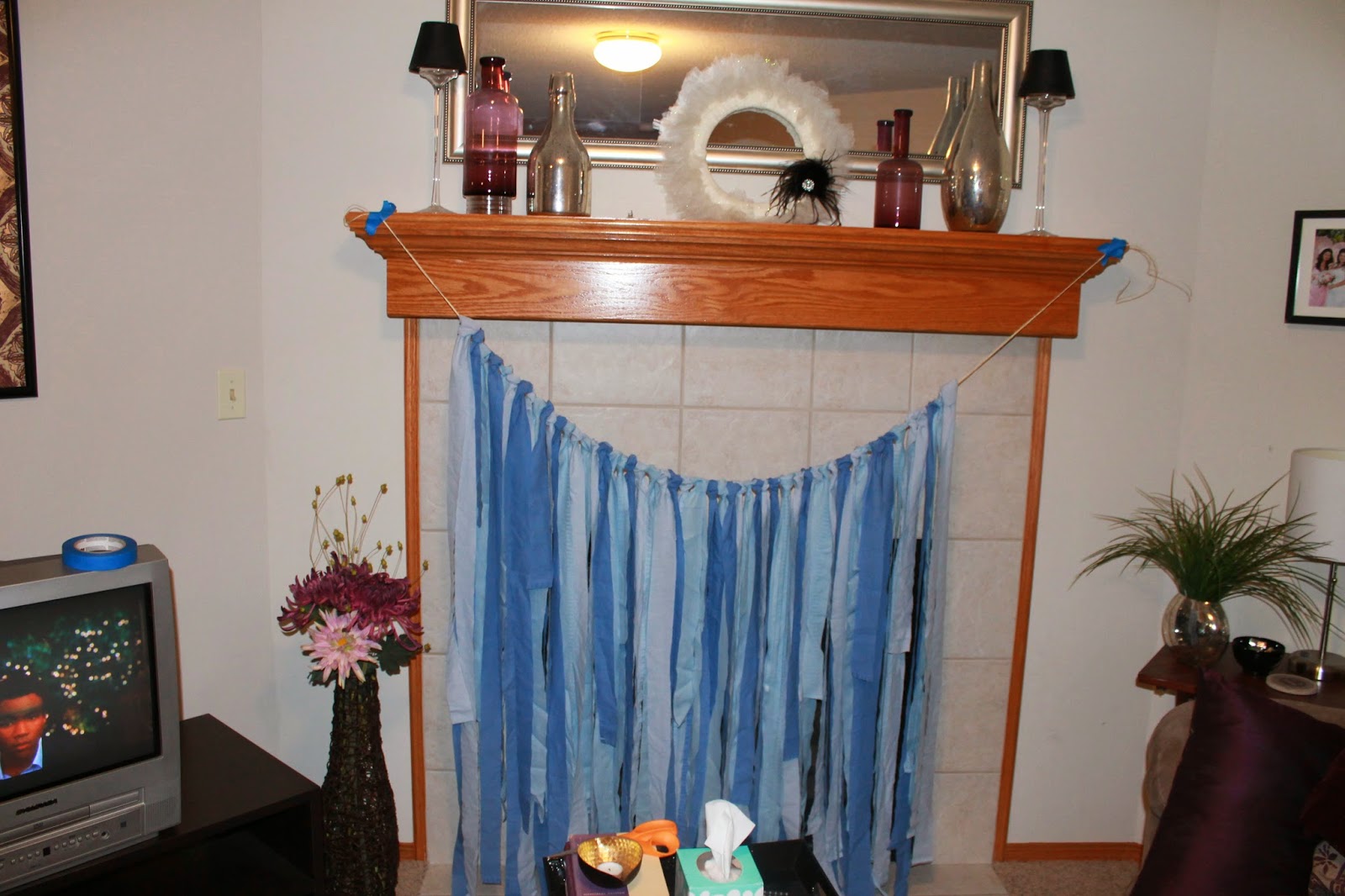 Lyndi's Projects: DIY Fabric Strip Backdrop